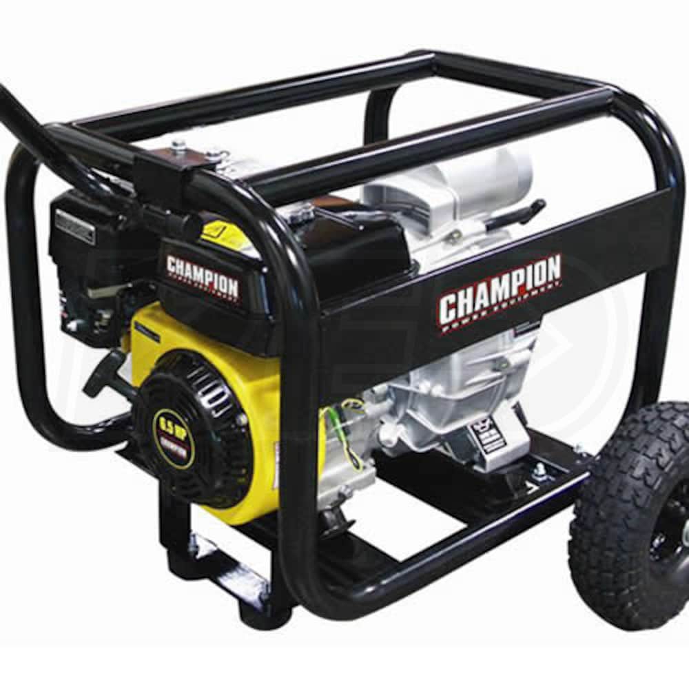 Champion 2145018 343 GPM 3-Inch Semi-Trash Pump w/ Portability Kit