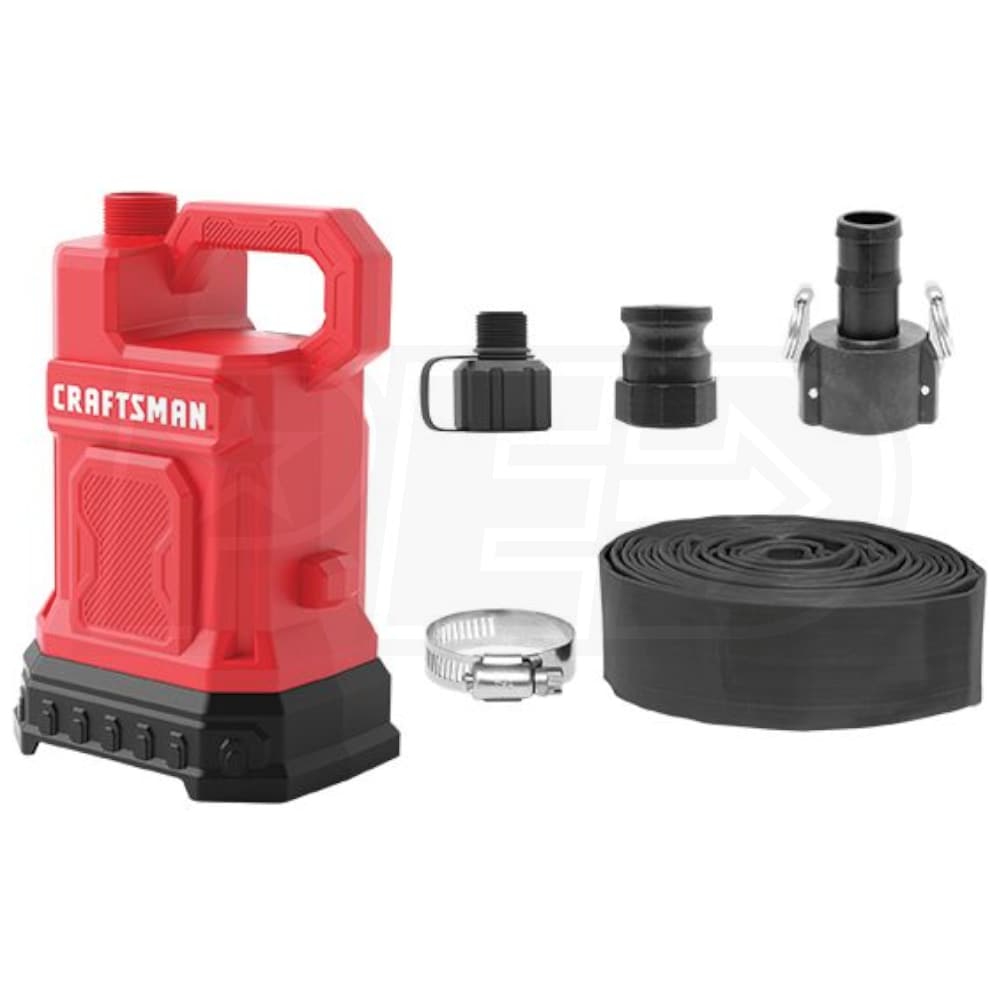 Craftsman Pumps CMXWUSD61539 Craftsman 50 GPM 1/2 HP 3/4-Inch or 1-1/4 ...