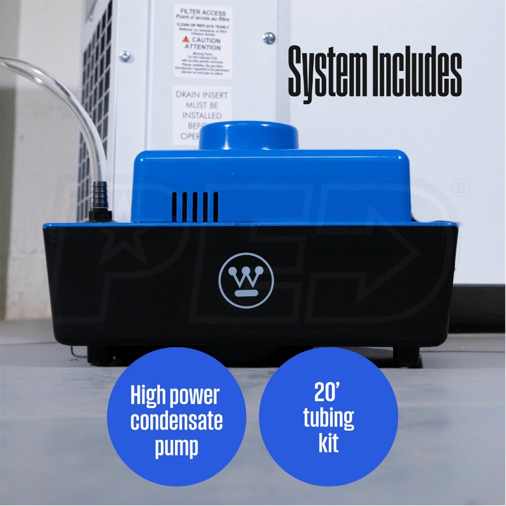 Westinghouse Pumps WHCP Westinghouse 2.2 GPM 1/20 HP Condensate Pump 18 ...